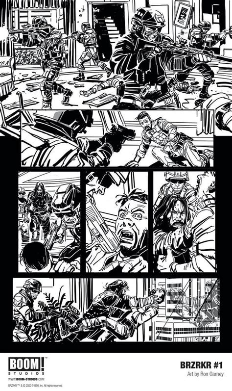 First Look At Ron Garneys Art On Keanu Reeves Written Comic Brzrkr
