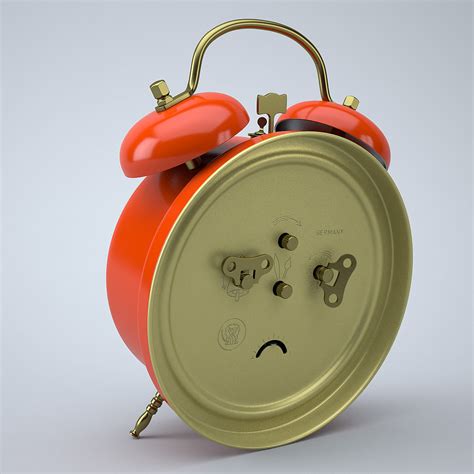 Vintage Alarm Clock 3d Model Rigged Cgtrader