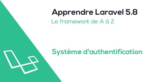 Apprendre Laravel 58 Système Dauthentification Youtube
