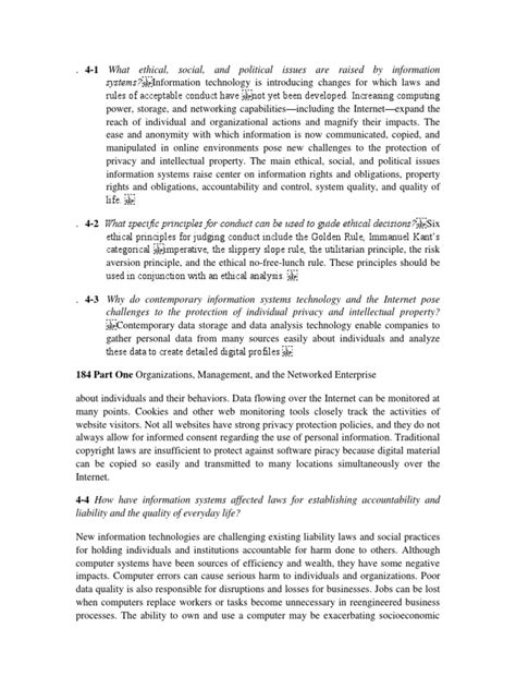 Summary Mis Chap 4 Pdf Privacy Information System