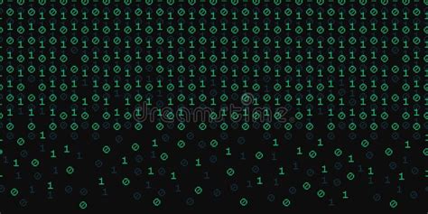 Big Data Illustration Binary Code Seamless Pattern Stock Illustration
