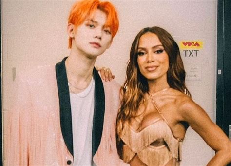 Estrela Do K Pop Yeonjun Do Txt Publica Foto Ao Lado De Anitta