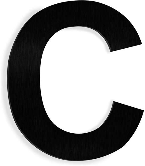 Amazon Barton House Letter C 6 Inch Black SUS304 Steel Outdoor