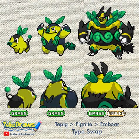 Emboar Grassground Type Swap Sprite By Lurocha On Deviantart