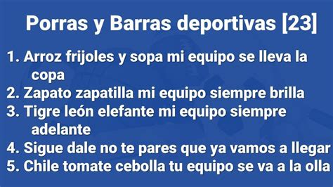 Porras Para Animar Equipos Y De Olimpiadas Youtube