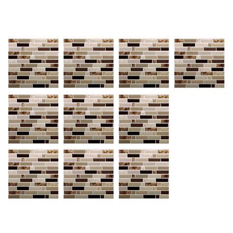 10pc Peel And Stick Ceramic Tile Paste 3d Lattice Ceramic Tile Paste