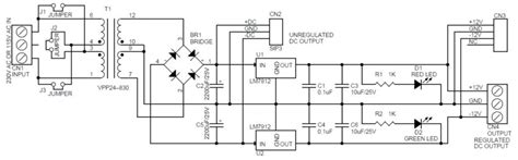 Dual 12v 12v 400ma Regulated Linear Power Supply With Ac Input