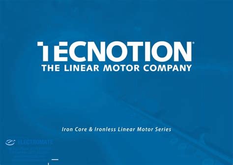 Tecnotion Iron Core And Ironless Linear Motor Series Ppt