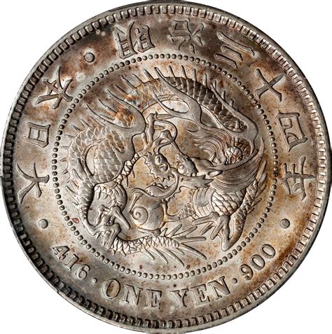 Japan Yen Year Osaka Mint Mutsuhito Meiji Pcgs Ms