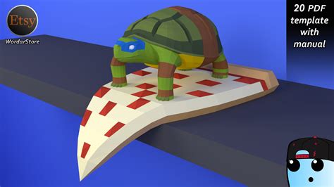 Papercraft Tmnt Crafts Art Home Decoration Diy Handmade Pattern