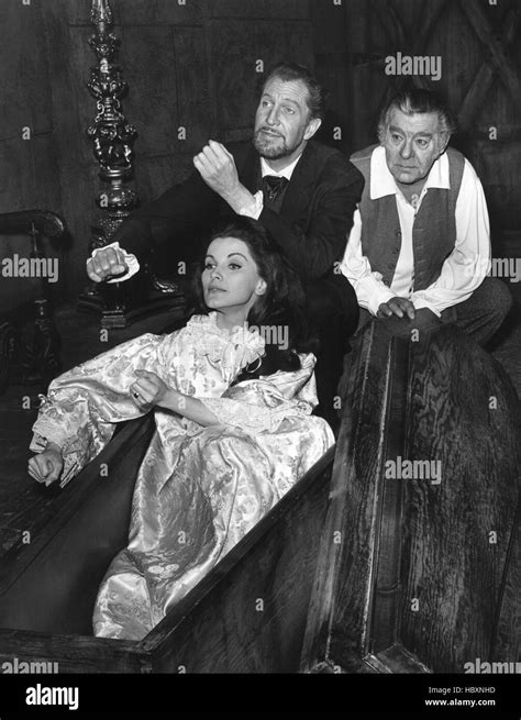 THE HAUNTED PALACE Clockwise Debra Paget Vincent Price Lon Chaney