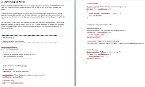 Reversing An Array Write A Program That Prompts The