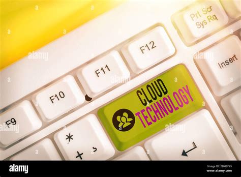 Handwriting Text Cloud Technology Conceptual Photo Storing And Accessing Data And Programs Over