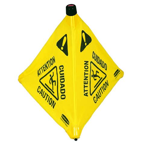 Rubbermaid Pop Up Safety Cone Caution Wet Floor Canadian Maintenance