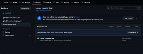 github actions で 大規模ランナー（github hosted larger runners）が ga となりました