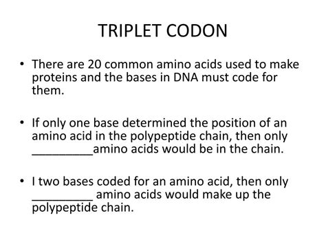 Ppt Understanding Protein Synthesis Genes Genetic Code And Codons