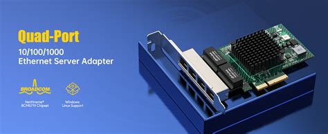 Edup Gigabit Quad Port Ethernet Card Server Adapter