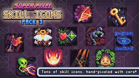 Super Pixel Skill Icons Pack 3 GameDev Market
