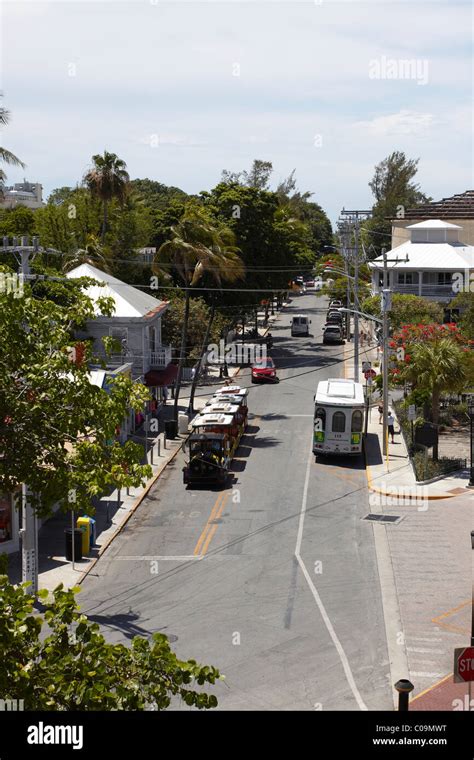 Streets Of Key West Stock Photo Alamy