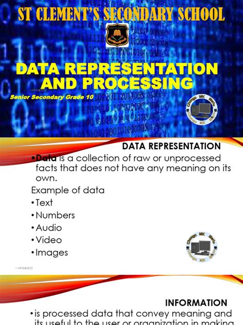 Data Representation And Processing Grade 10 Pdf