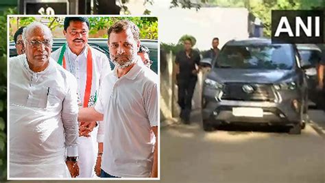 संसद के विशेष सत्र से पहले खरगे के घर कांग्रेस की सीक्रेट मीटिंग राहुल