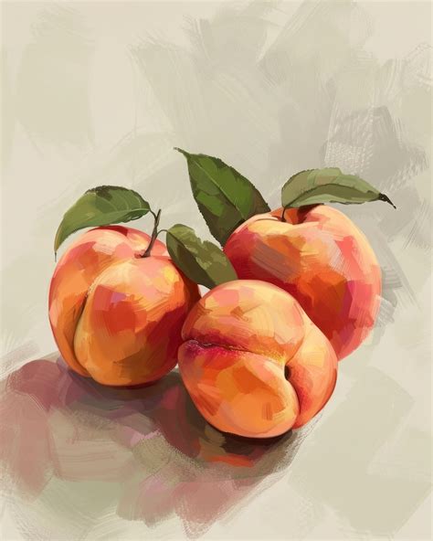 복숭아 일러스트 컴퓨터 배경화면 사진 무료 고품질 사진 다운로드 Freepik