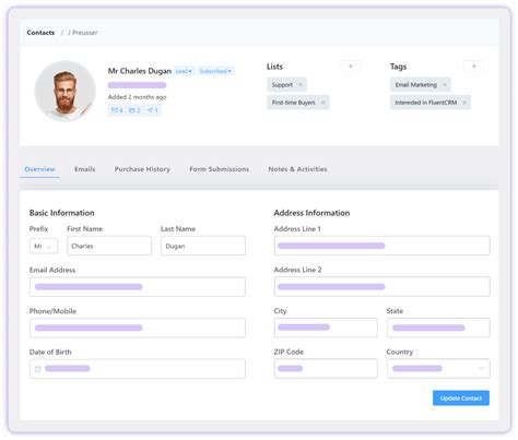 customer data platform 360° user overview