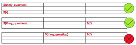 working on survey123 conditional report template w esri community