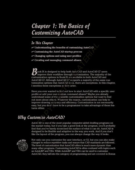 Pdf Chapter 1 The Basics Of Customizing Autocad · Ways To Start