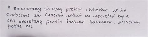 Answered What Is The Pathway Of A Protein Secreted From The Cell The