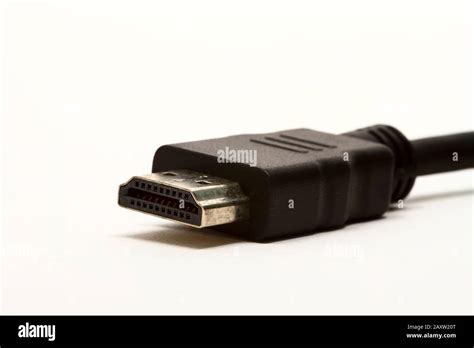 High Defination Hdtv Digital Interface Television Hdmi Cable Stock