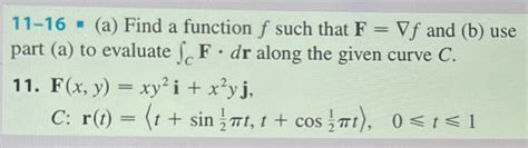 Solved A Find A Function F Such That F Gradf And Chegg