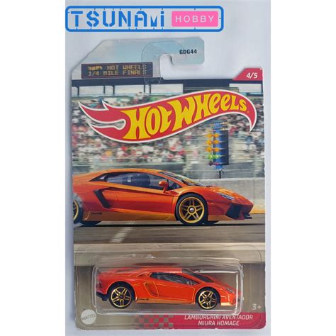 Hot Wheels Lamborghini Aventador Miura Homage Model Car Shopee Malaysia