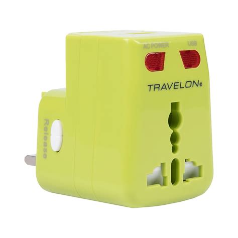 Travelon Worldwide Travel Power Adapter Green 19658 410 Image 1