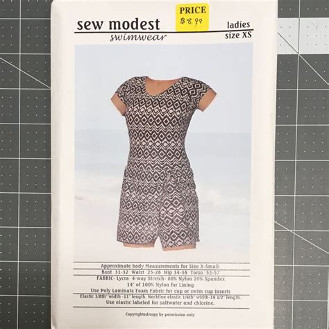 Sew Modest Ladies Swimwear Pattern Fabrik Attik