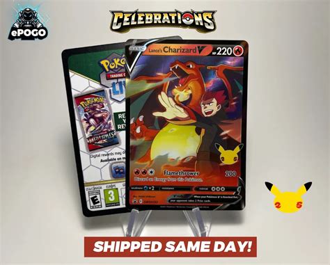Pokemon Celebrations Lances Charizard V Collection Box 4 43 Off