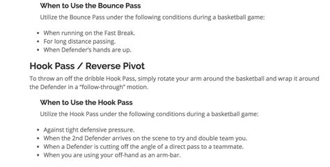 Passing Key Teaching Points Health And Physical Education