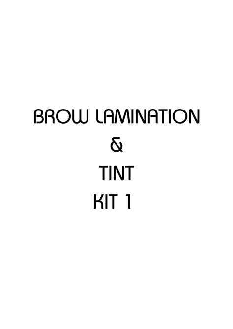 Brow Lamination And Tint Beautiful Brows And Lashes