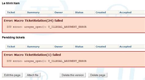 6933 Error Macro TicketRelation 24 Failed Trac Hacks Plugins