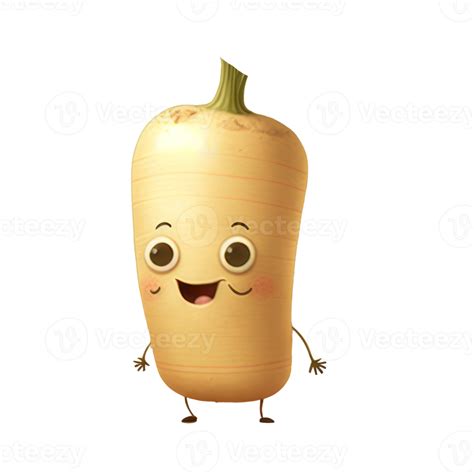 Cute Happy Parsnip Character Ai Generated 22881258 Png