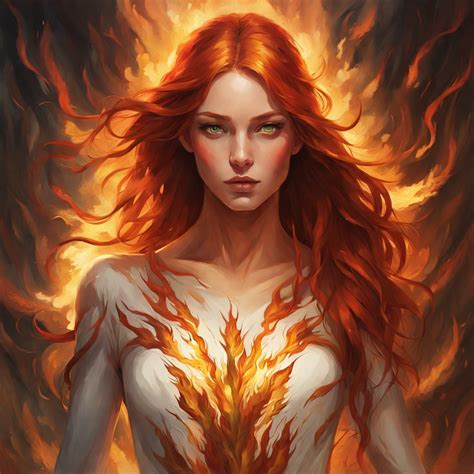 Phoenix Girl By Ai Art Phoenix On Deviantart