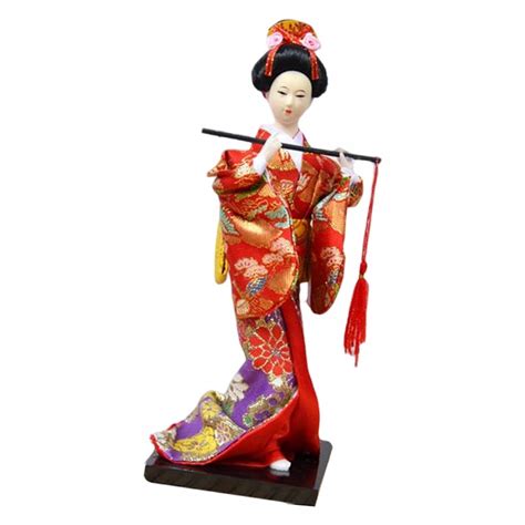 11 calowa japońska lalka gejsza Kimono Office Bar 12229868596