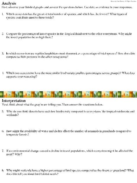 Biodiversity In Ecosystems Analyzing And Interpreting Data By Ace Up