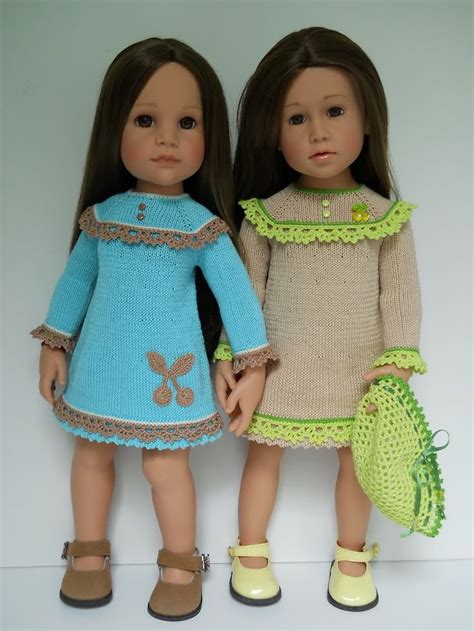 Платье с кокеткой для кукол Gotz Мастер класс по вязанию спицами от Ольги Портновой Одежда