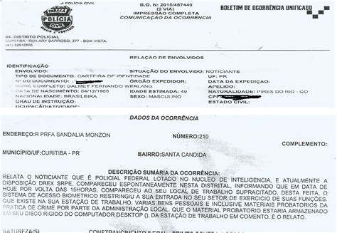 Como Fazer Boletim De Ocorrencia Online Perda De Documentos Salvar