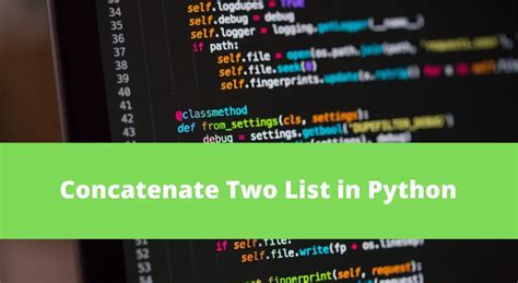 How To Concatenate Two List In Python Pythonpip