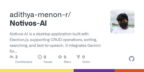 GitHub Adithya Menon R Notivos AI Notivos AI Is A Desktop