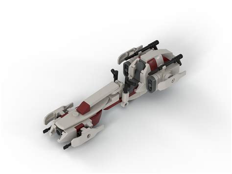 Lego Star Wars Barc Speeder Moc White In 2023 Lego Star Wars Lego