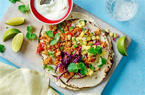 Chicken Tacos With Pineapple Salsa Recipe Tesco Real Food