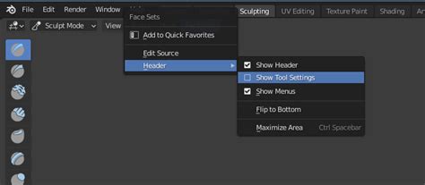 Sculpting Tool Setting Disappeared Basics Interface Blender Artists Community